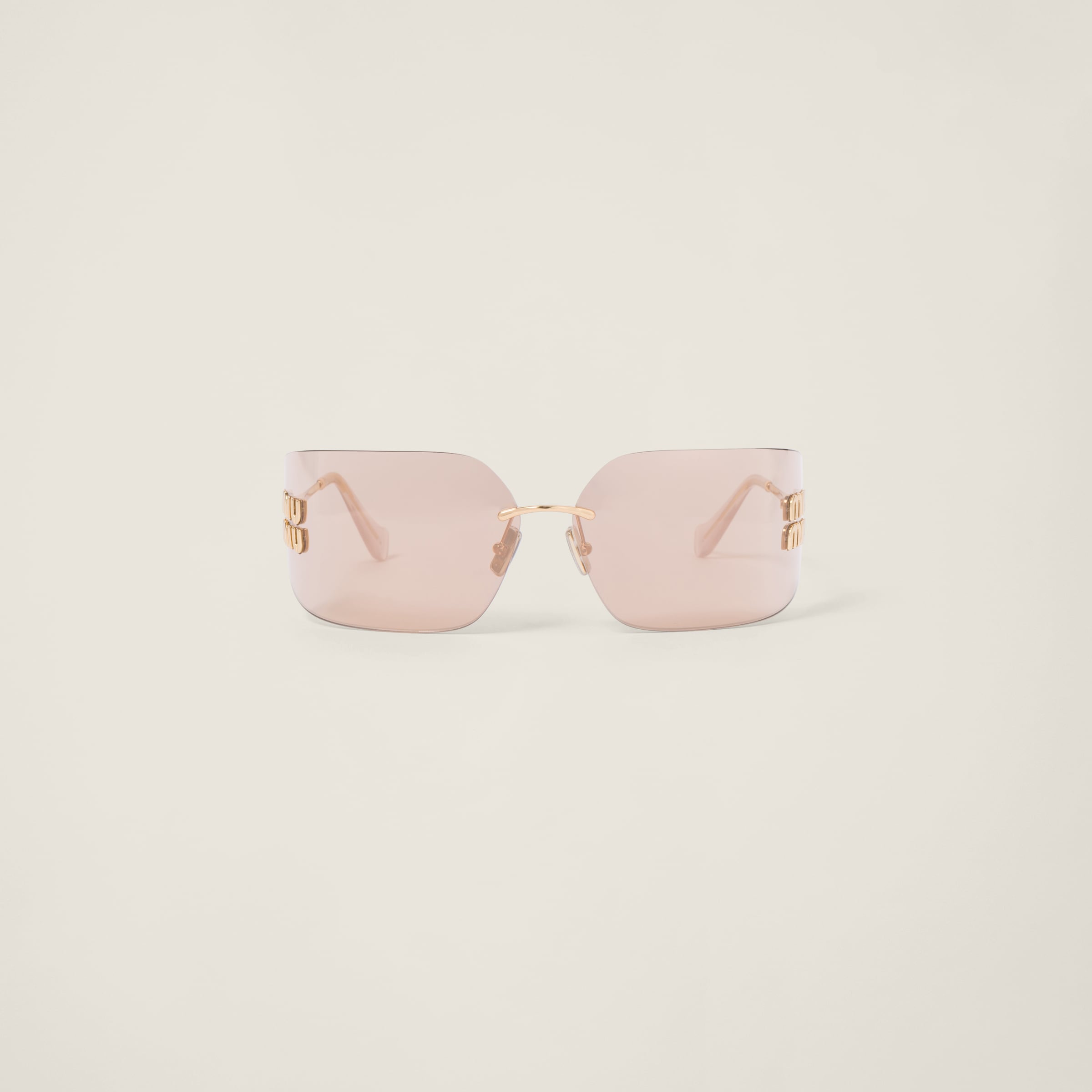 Miu Miu Aube Sunglasses - Rose Gold Lenses | Editorialist